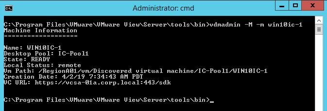 Understanding Command Line Tool for VMware Horizon (vdmadmin.exe) – The ...