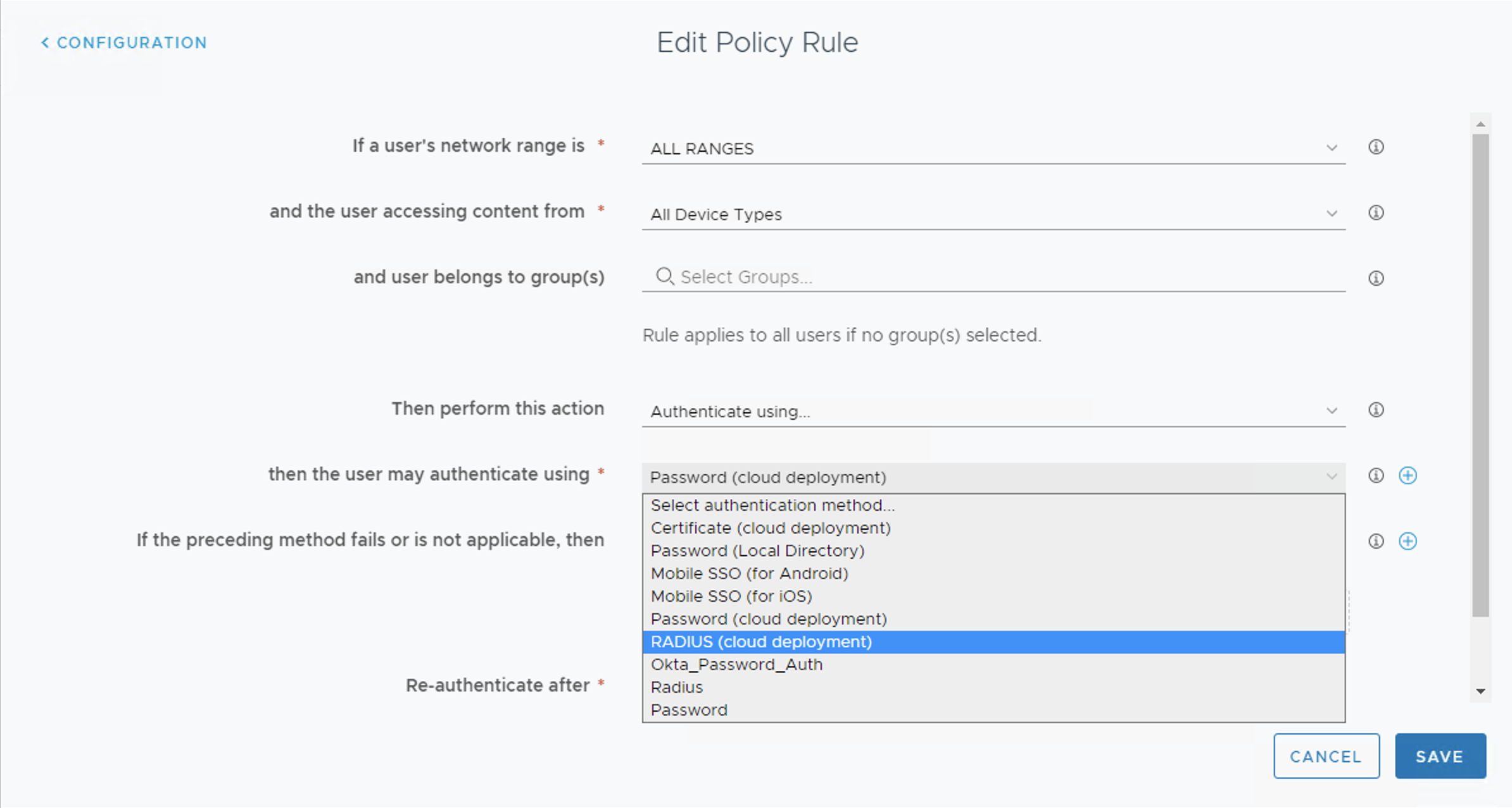 Integrating Workspace ONE Access with Google Authenticator (RADIUS ...
